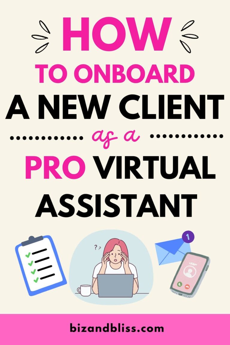 How To Onboard A New Client As A Pro Virtual Assistant In 6 Easy Steps ...